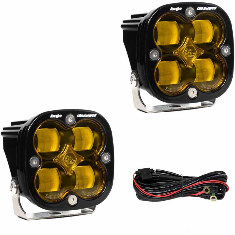 Baja Designs 257811 Squadron SAE Fog Amber LED Pod Light - Pair | XDP