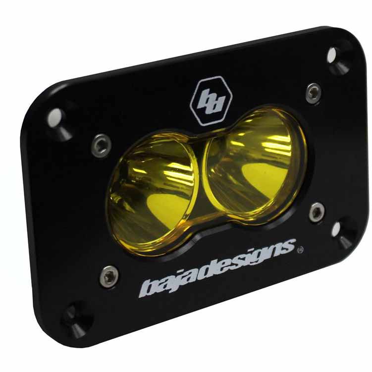 Baja Designs 541011 S2 Sport Flush Mount Amber Spot LED Pod Light | XDP