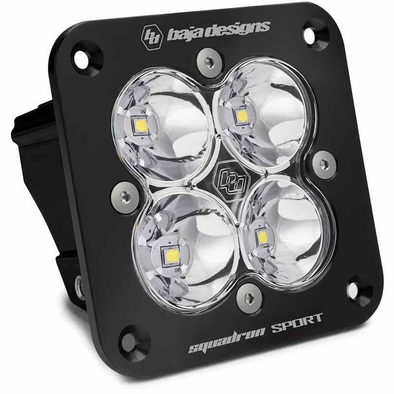 Baja Designs 551001 Squadron Sport Flush Mount Clear Spot LED Pod | XDP