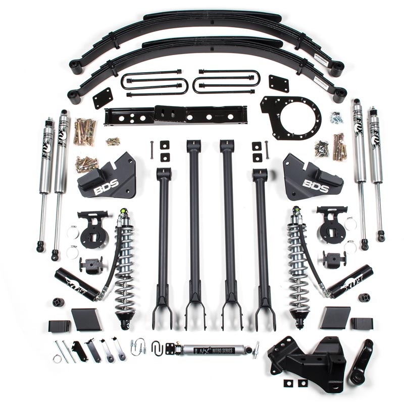 BDS Suspension 6" Coilover 4-Link Lift Kit (2017-2019 Ford F-250/350 6 ...