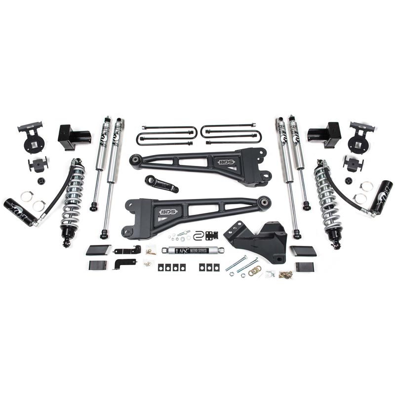 BDS Suspension BDS1551F 4" Coilover Radius Arm Lift Kit | XDP