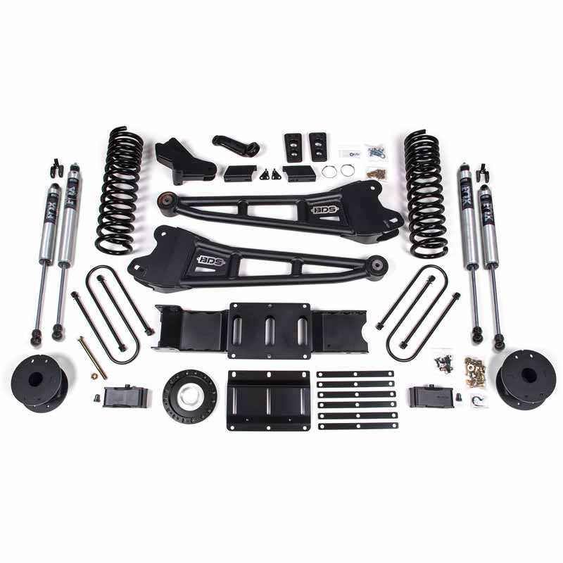 BDS Suspension BDS1719FS 4" Radius Arm Lift Kit W/Fox 2.0 Series Shock ...
