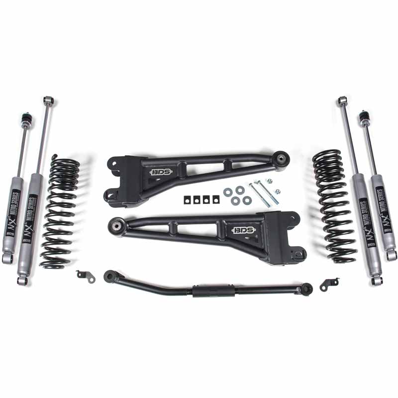 BDS Suspension BDS1928H 2.5" Radius Arm Lift Kit With NX2 Shocks | XDP