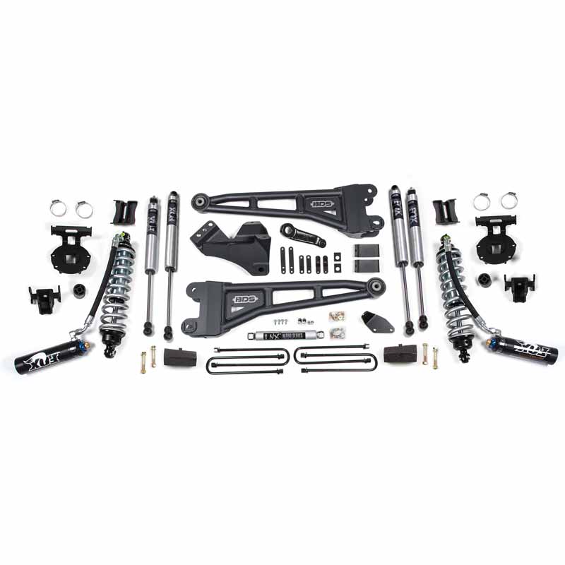BDS Suspension BDS1931FDSC 4" Coilover Radius Arm Lift Kit W/Fox DSC | XDP