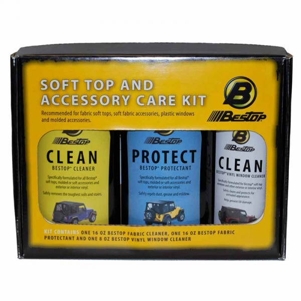 Bestop 11215-00 Vinyl Soft Top & Accessory Care Kit (3-Pack) | XDP