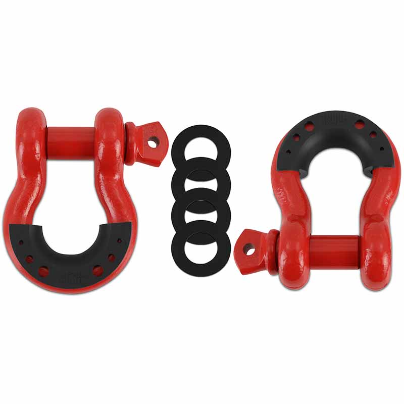 Borne Off-Road BNDR-RD Red D-Ring Shackle Set | XDP
