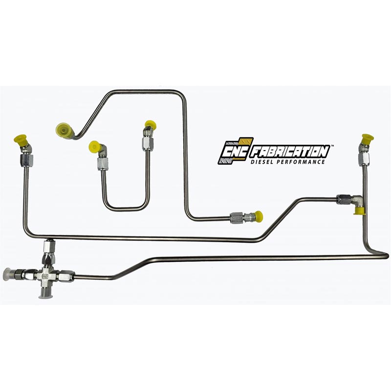 CNC Fabrication 422001 4-Line Feed Fuel Line Kit | XDP