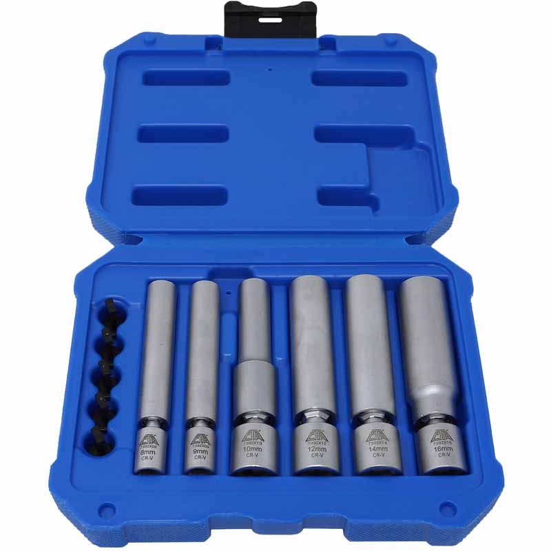 CTA Tools 7392 Spark Plug & Glow Plug Swivel Socket Set (6-Piece) | XDP