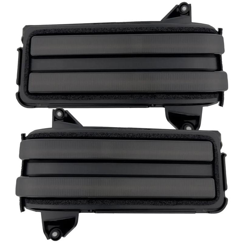 Recon Recon 264253BK Smoked LED Side Mirror Lights W/ White DRL & Amber ...