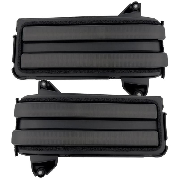 Recon Recon 264253BK Smoked LED Side Mirror Lights W/ White DRL & Amber ...