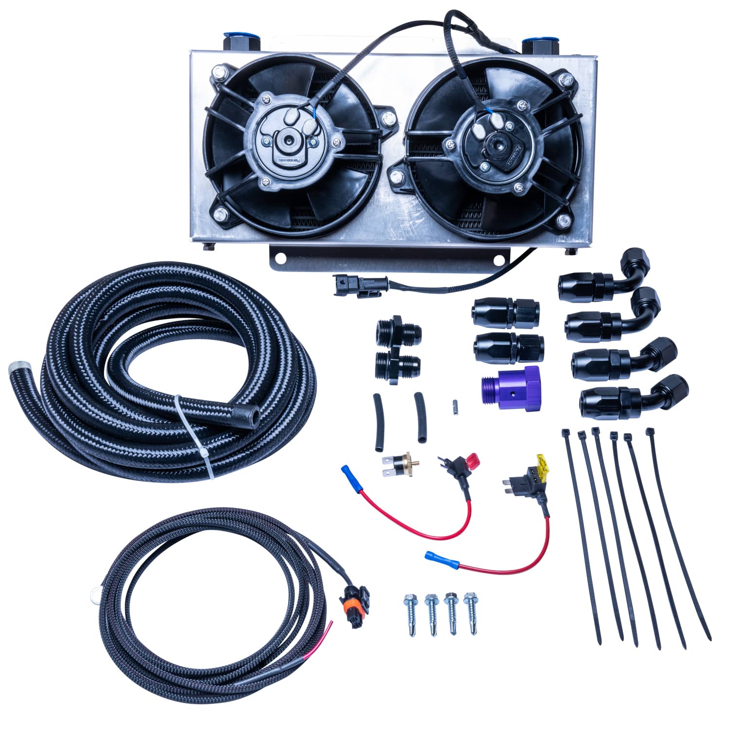 ATS 19-Row Auxiliary Transmission Cooler Kit W/ Dual Fans 3109032000 | XDP