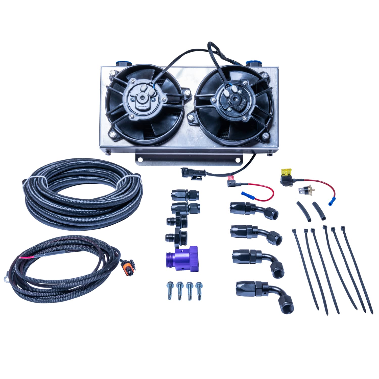 ATS 19-Row Auxiliary Transmission Cooler Kit W/ Dual Fans 3109033000 | XDP