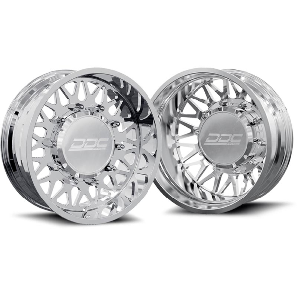 DDC Wheels 170-22-24PL-AS The Mesh Forged Dually Wheel Set - Polished | XDP