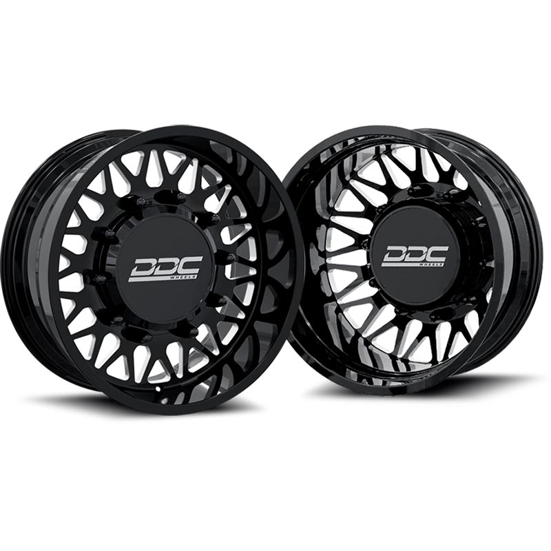 DDC Wheels 200-22-24BM-AS The Mesh Forged Dually Wheel Set - Black | XDP