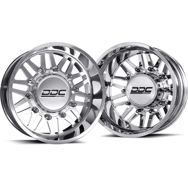 DDC Wheels 210-22-01PL-AS Aftermath Dually Wheel Set - Polished | XDP