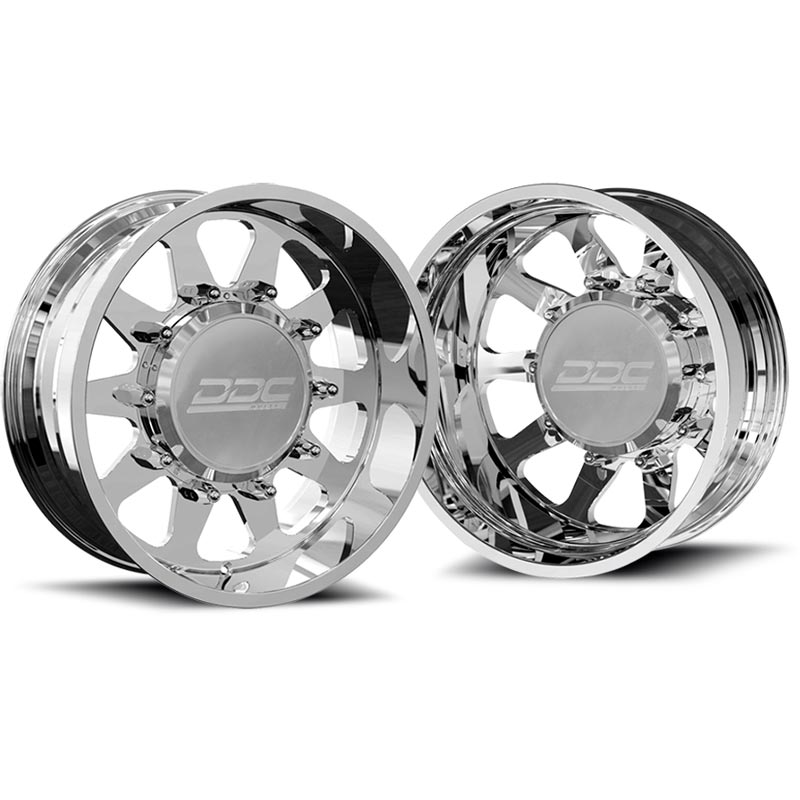 DDC Wheels 210-22-22PL-AS The Ten Forged Dually Wheel Set - Polished | XDP