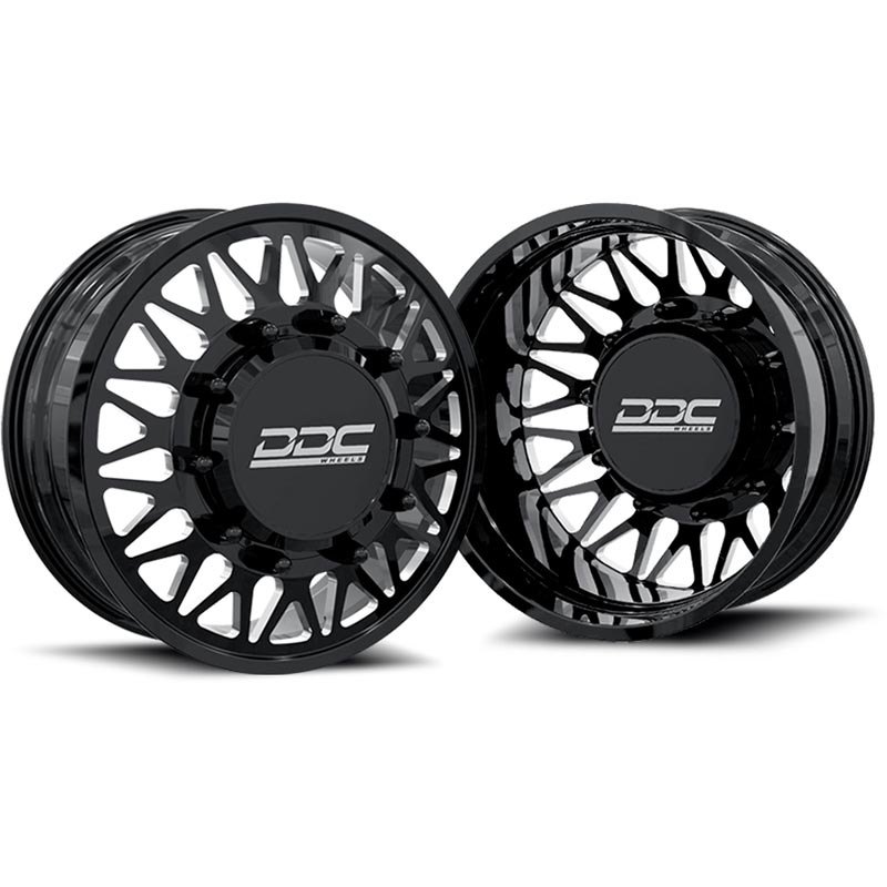 DDC Wheels 210-22-24BM-A The Mesh Forged Dually Wheel Set - Black | XDP