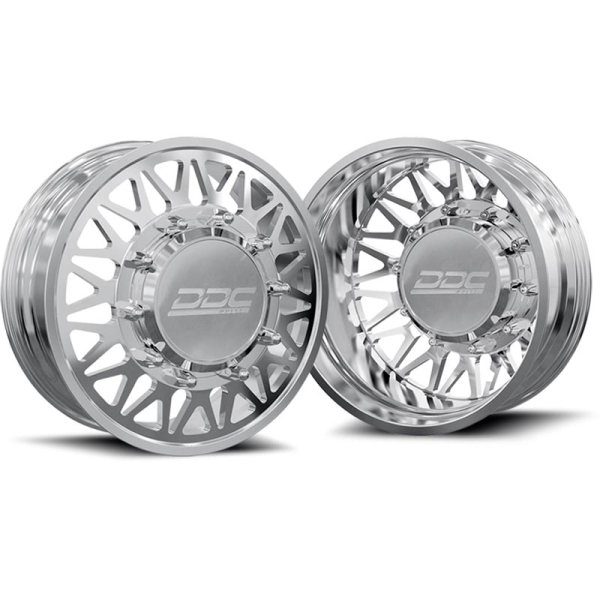 DDC Wheels 210-22-24PL-A The Mesh Forged Dually Wheel Set - Polished | XDP