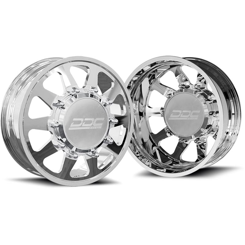 DDC Wheels 225-20-22PL-A The Ten Forged Dually Wheel Set - Polished | XDP