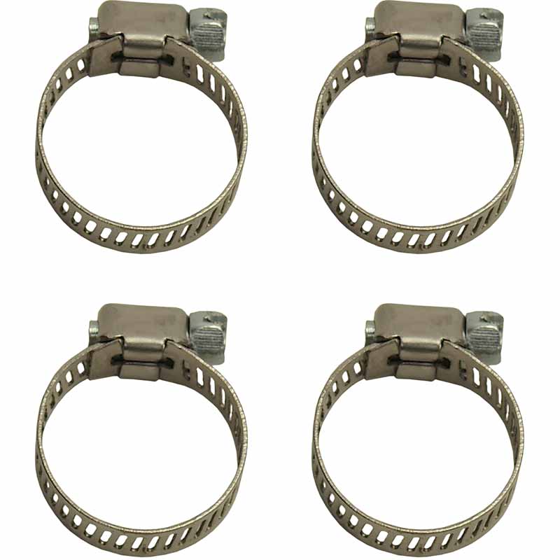 Derale 13008 5/16" Stainless Steel Hose Clamps (4-Pack) | XDP