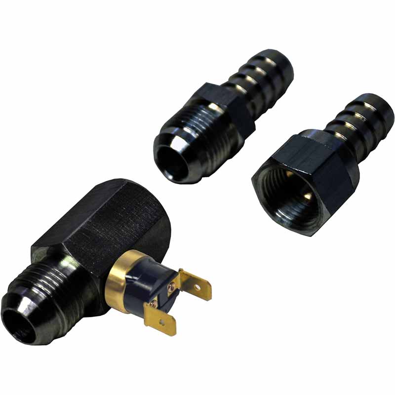 Derale 15721 In-Line Remote Cooler Fan Control Thermostat (-8AN, 180F ...