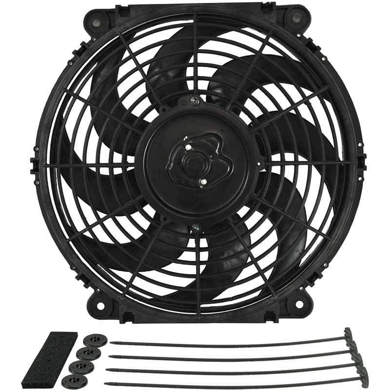 Derale 16622 12" Tornado Electric Puller Fan With Mounting Kit | XDP