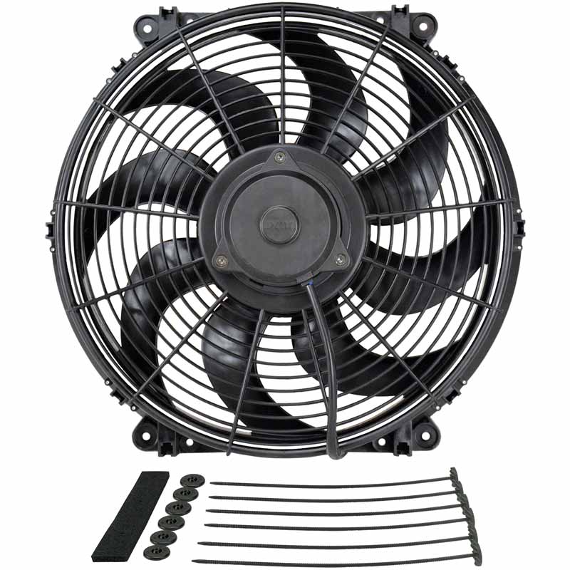 Derale 16626 16" Tornado Electric Puller Fan With Mounting Kit | XDP