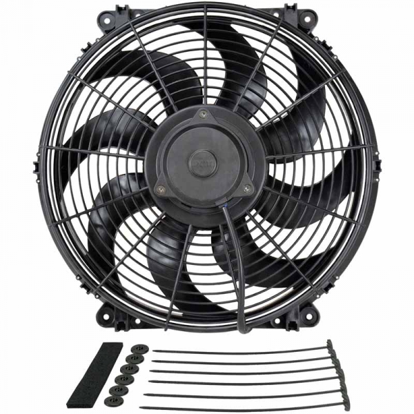 Derale 16626 16" Tornado Electric Puller Fan With Mounting Kit | XDP