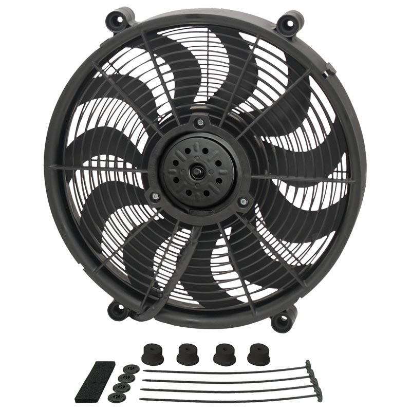 Derale 18217 17" HO Single RAD Pusher/Puller Fan W/Standard Mount Kit | XDP