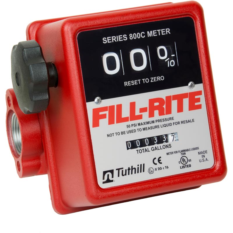 Fill-Rite 807C1 3-Digit Mechanical Fuel Transfer Meter (5-20 GPM) | XDP