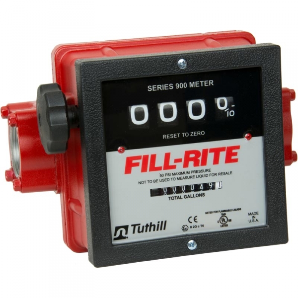 Fill-Rite 901C1.5 4-Digit Mechanical Fuel Transfer Meter (6-40 GPM) | XDP