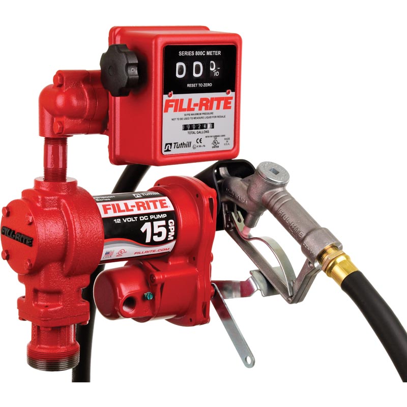 Fill-Rite FR1211H 12V Fuel Transfer Pump With 807C Meter And Nozzle | XDP