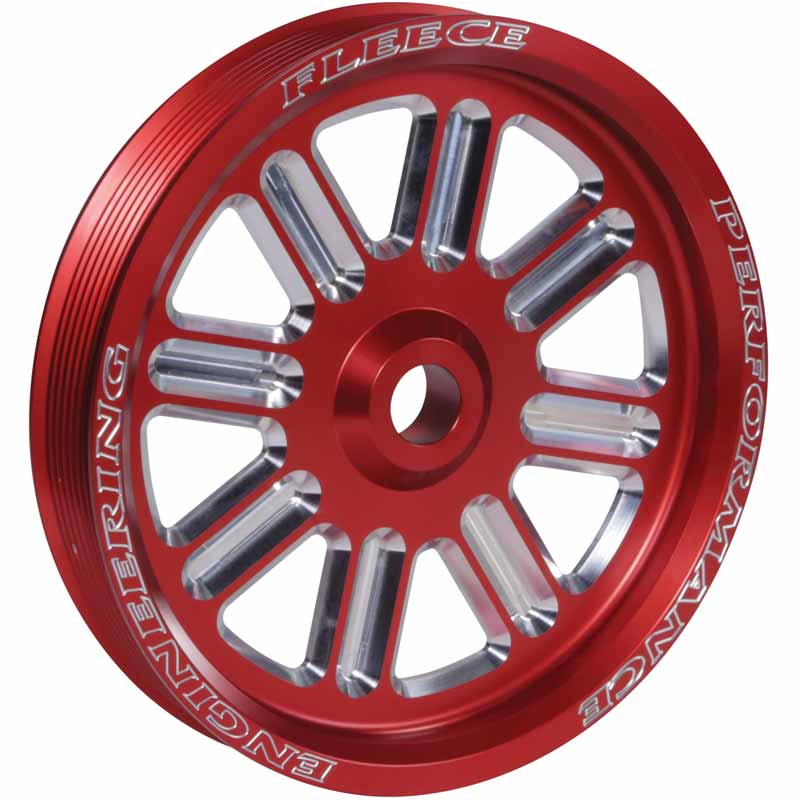 Fleece Dual Pump Spoke Pulley FPE-34211-RED-SPK | XDP