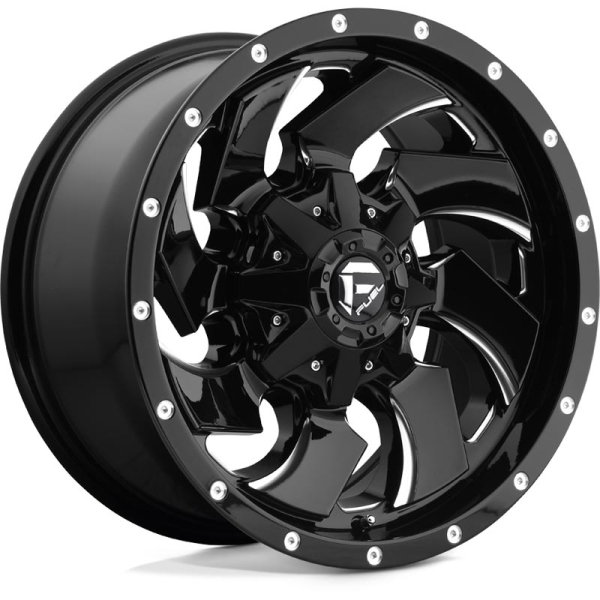 Fuel Cleaver D574 8x6.5 Gloss Black Milled 20x8.25" Wheel ...