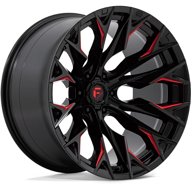 Fuel Flame D823 5x5 Red/Black & Painted 20x10" Wheel - D82320007547 | XDP