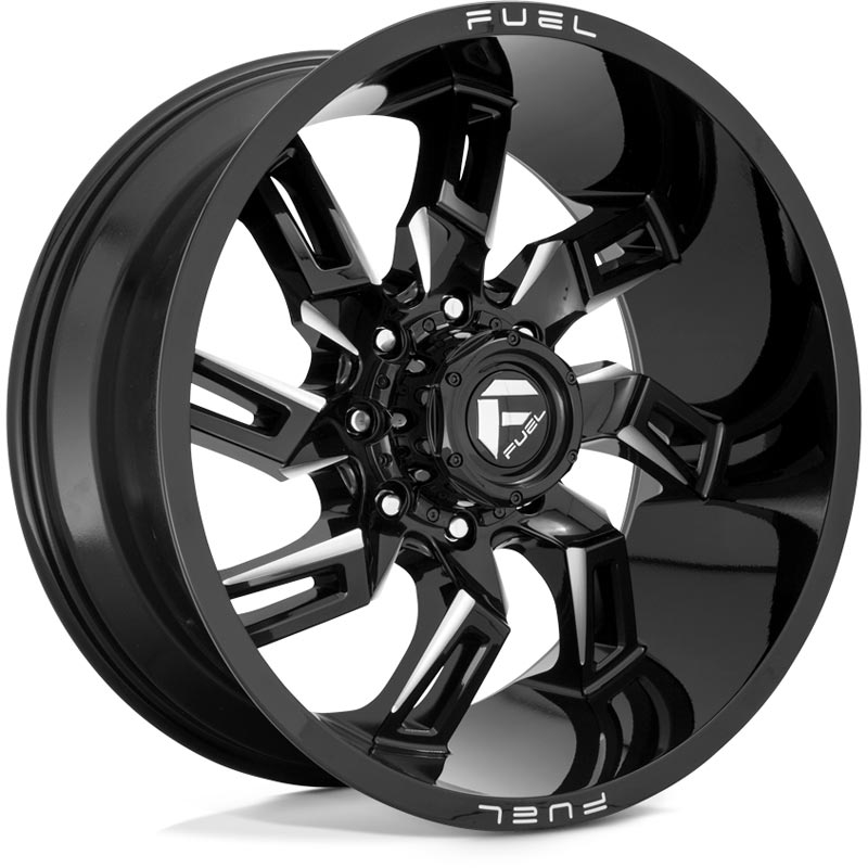 Fuel Lockdown D747 8x6.5 Gloss Black Milled 20x10" Wheel - D74720008247 ...