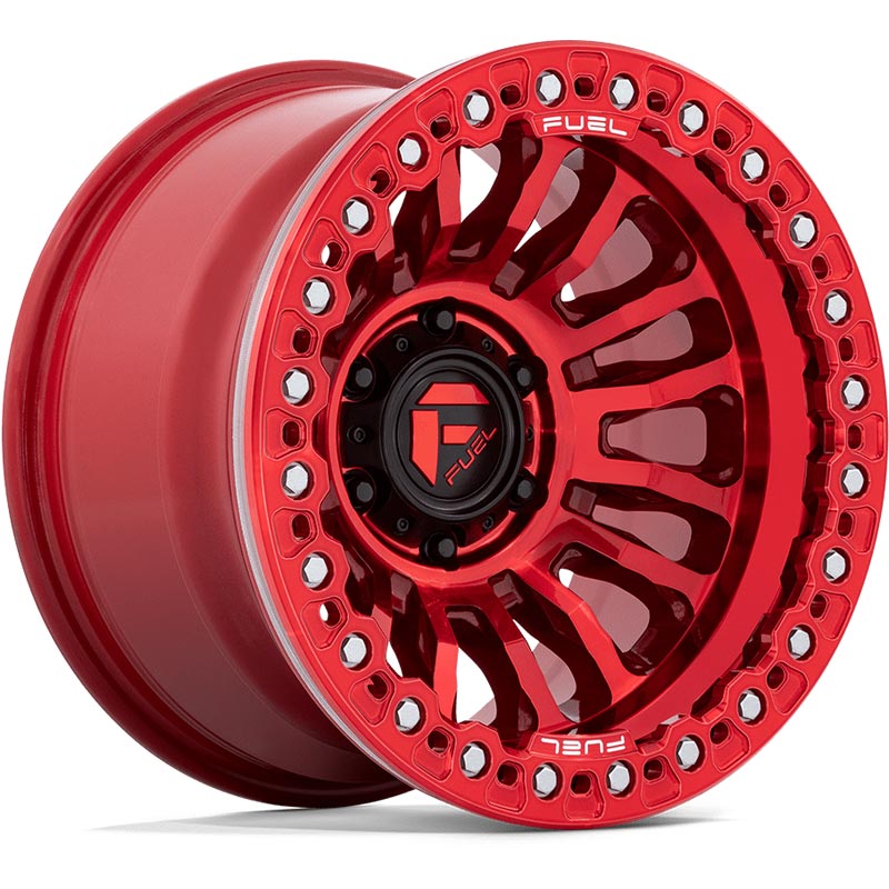 Fuel Rincon Beadlock FC125 8x6.5 Candy Red 17x9" Wheel ...