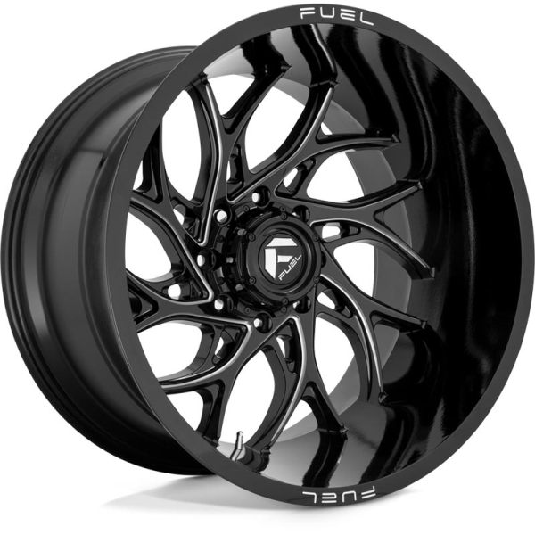Fuel Runner D741 8x200 Gloss Black Milled 20x8.25" Wheel - D741208292 | XDP