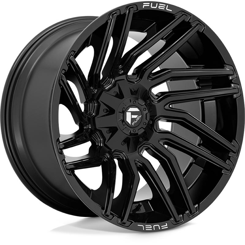 Fuel Typhoon D776 8x6.5 Gloss Black 22x12" Wheel - D77622208247 | XDP