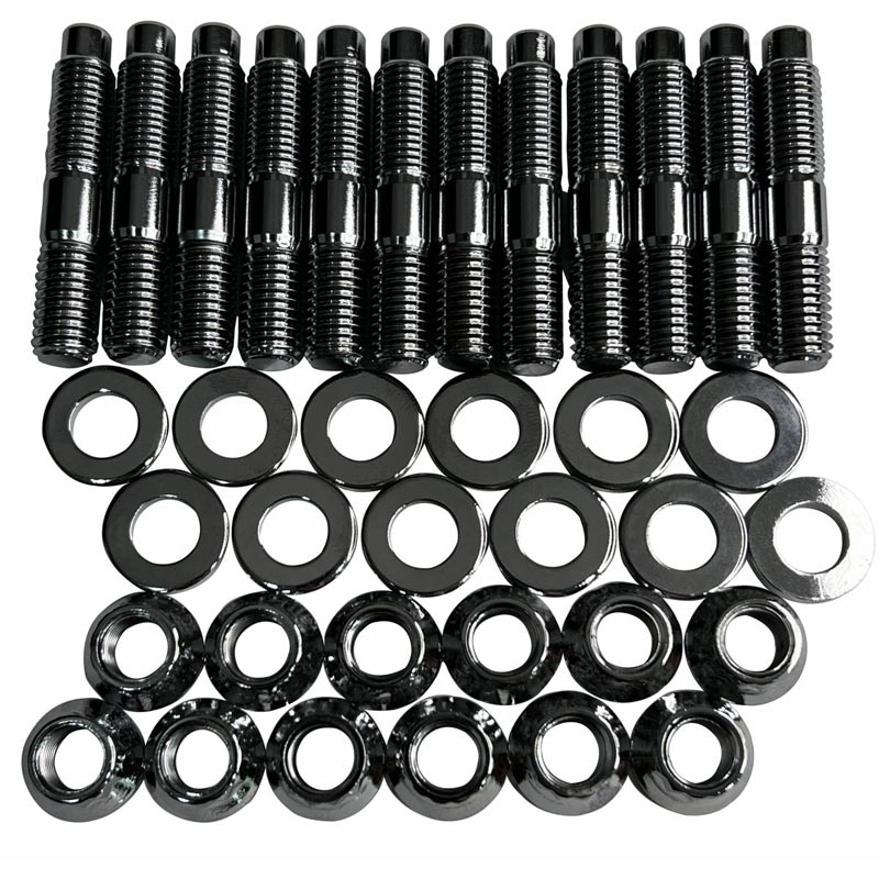 Gator Fasteners EMSK5967C-BLK HD Exhaust Manifold Stud Kit (Black) | XDP