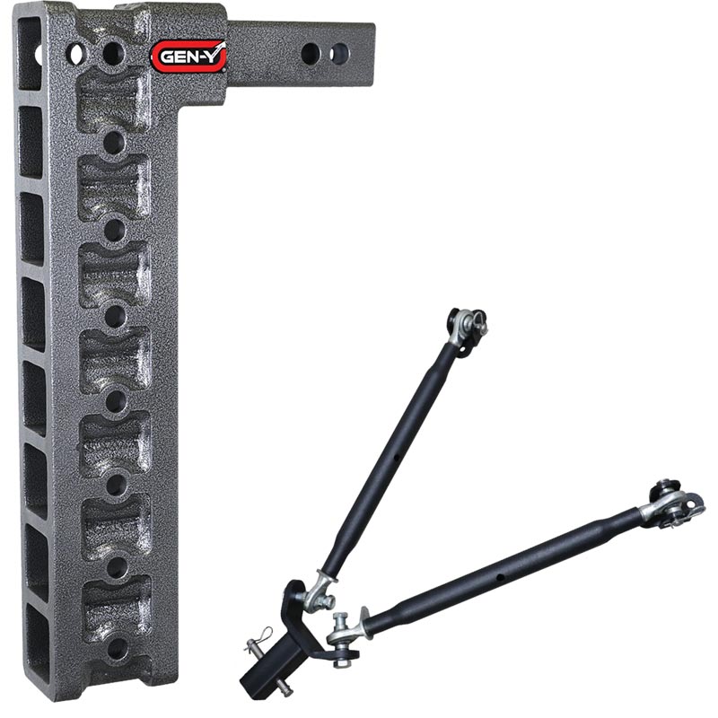Gen-Y Hitch GH-308 Mega-Duty 10K Drop Hitch W/Stabilizer - 17.5" Drop | XDP