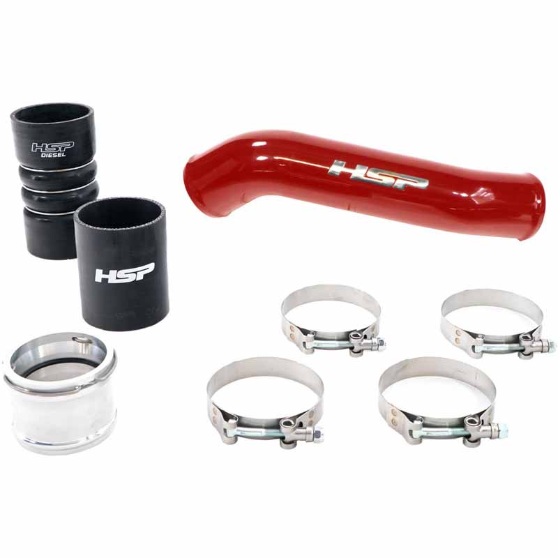 HSP P-400-HSP-BR 6.7L Hot Side Intercooler Pipe - Flag Red | XDP