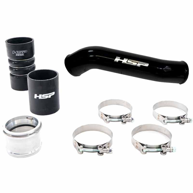 HSP P-400-HSP-SB 6.7L Hot Side Intercooler Pipe - Silk Satin Black | XDP