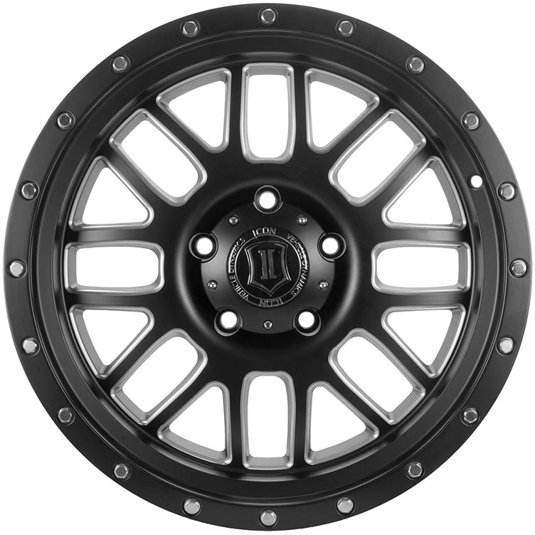 Icon Alloys Alpha Satin Black/Milled 6x135 Wheel - 1220906356SBMW | XDP