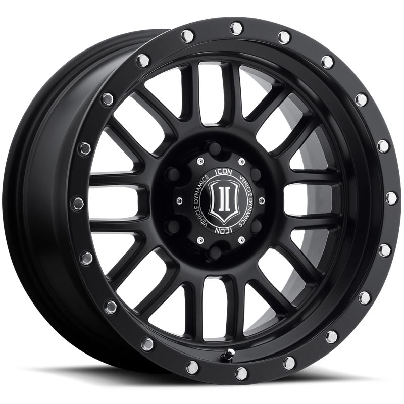 Icon Alloys Alpha Satin Black 6x139.7 Wheel - 1217858347SB | XDP