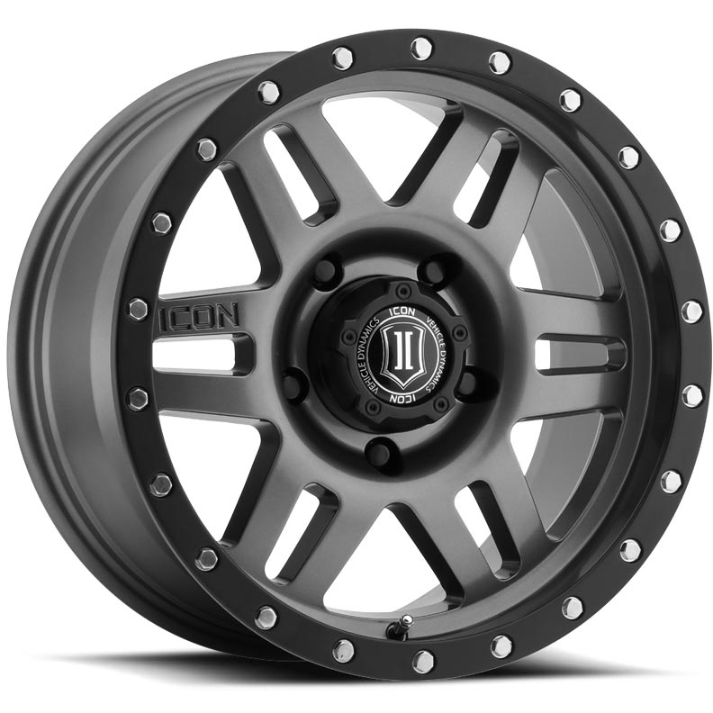 Icon Alloys Six Speed Gun Metal 6x139.7 Wheel - 1417858347GM | XDP