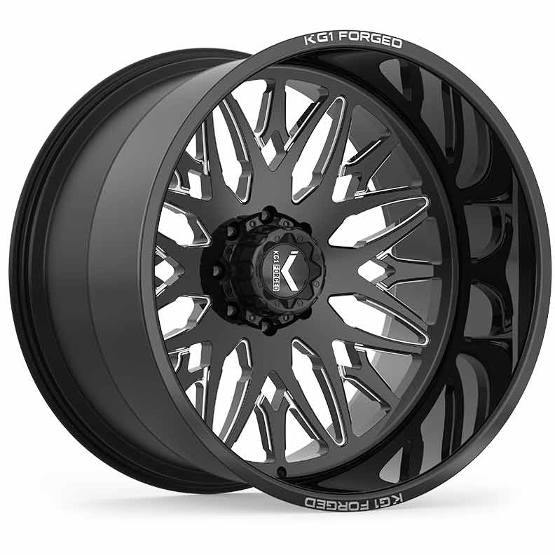 KG1 Forged TRIDENT KC014 Black/Milled 22x14 Wheel - KC014221469GPM | XDP
