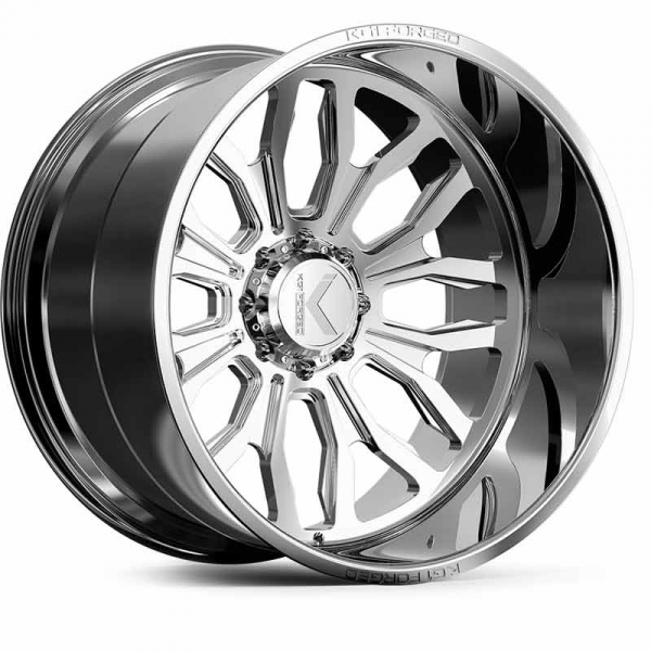 KG1 Forged HEATHEN KC017 Polished/Milled 24x14 Wheel - KC017241486PM | XDP