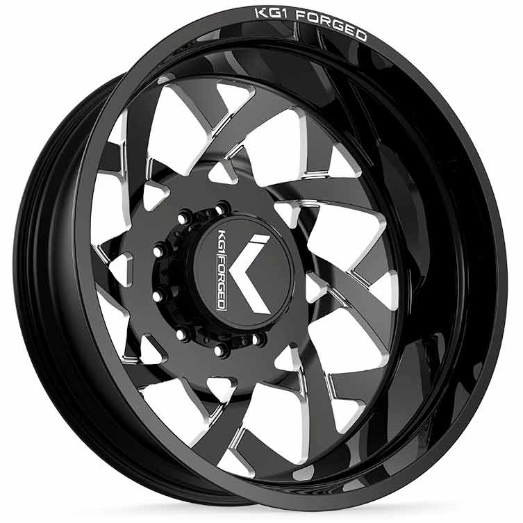 KG1 Forged ORBITAL KD008 Black/Milled 24x8.25 Wheel - KD008O2482528GPM ...
