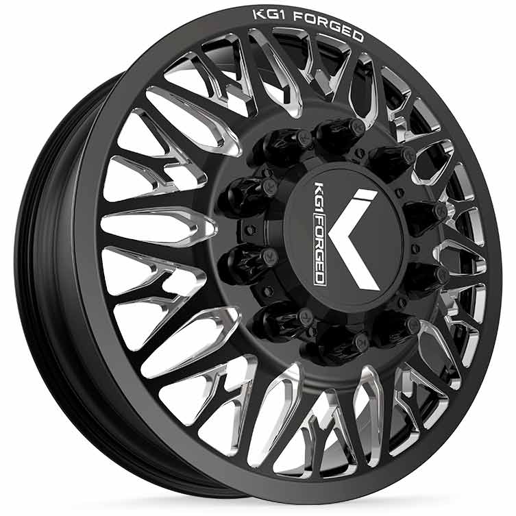 Kg1 Forged Trident D Kd014 Black Milled Dually Wheel Xdp
